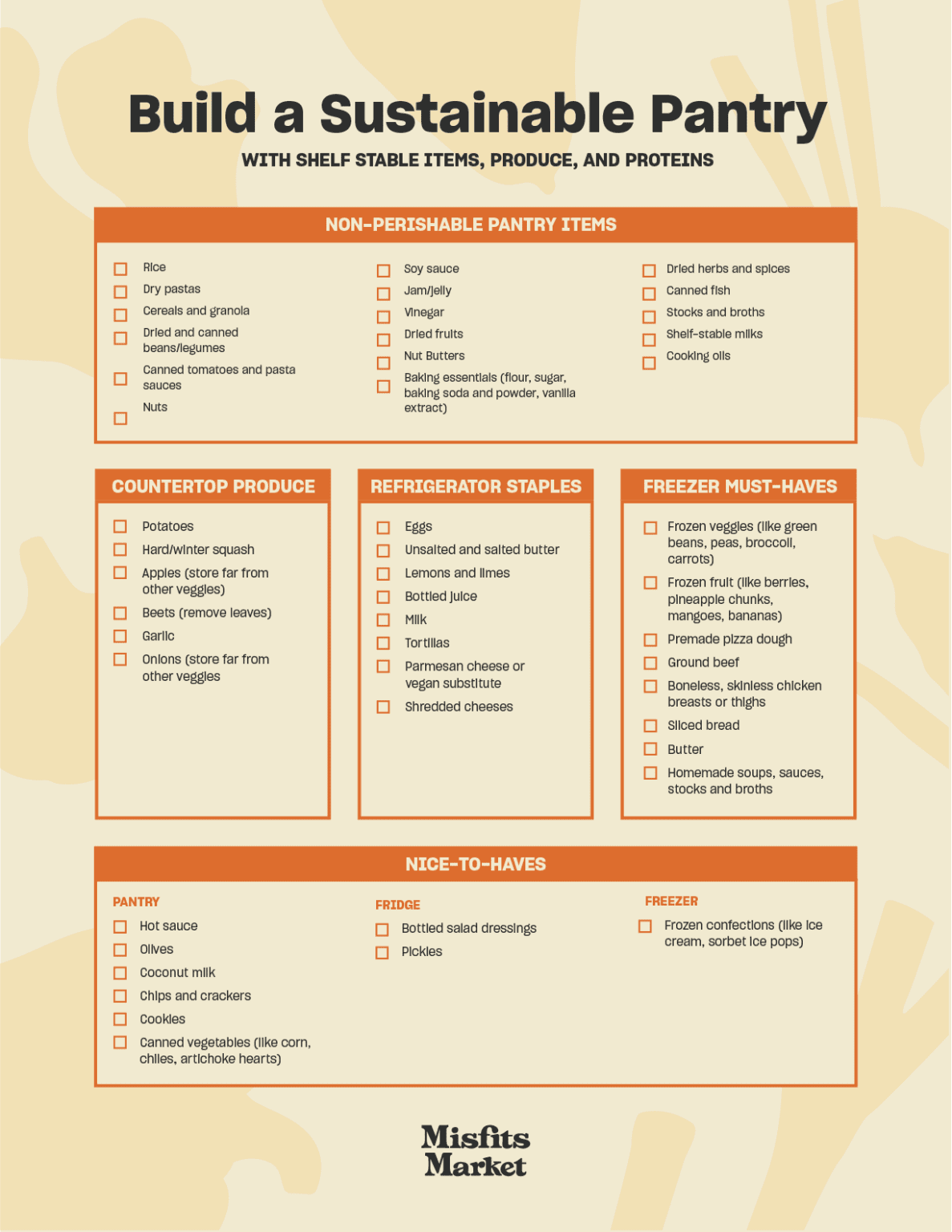 How to Build Your Pantry and Mix Shelf-Stable Food with Fresh Produce